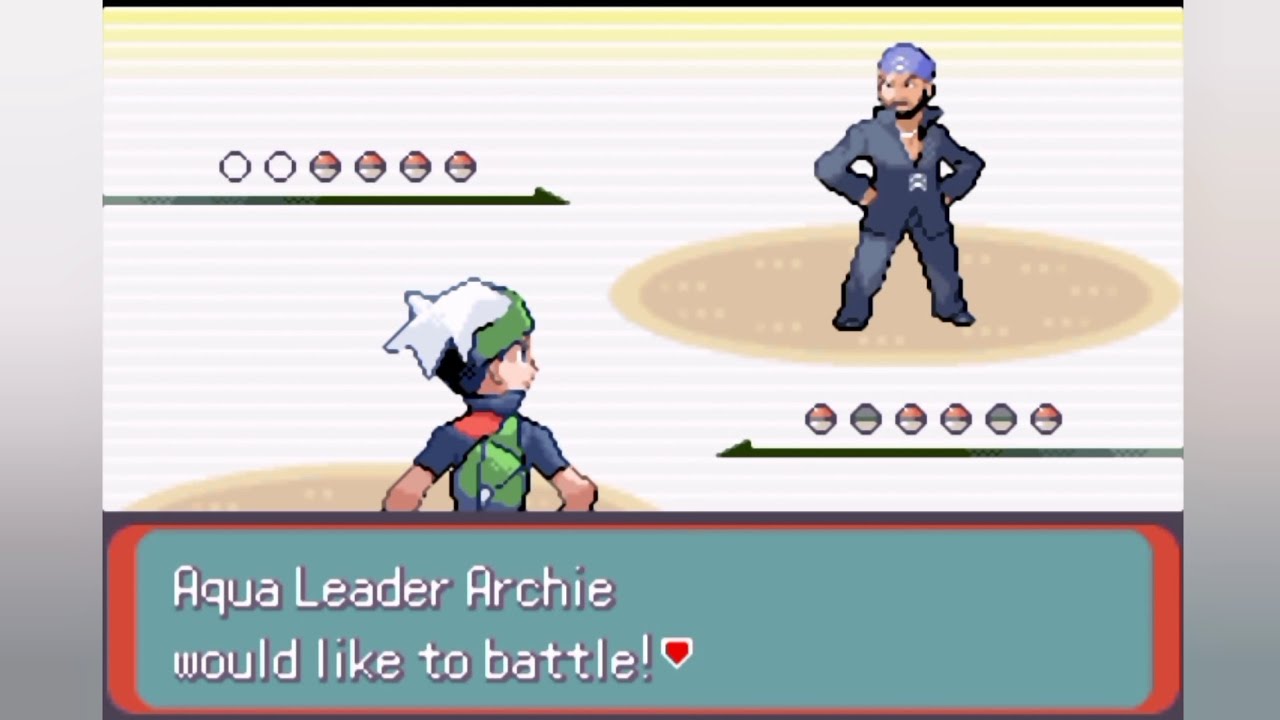 Pokemon Elite Redux Elite Mode - Team Aqua Leader Archie (Oceanic ...