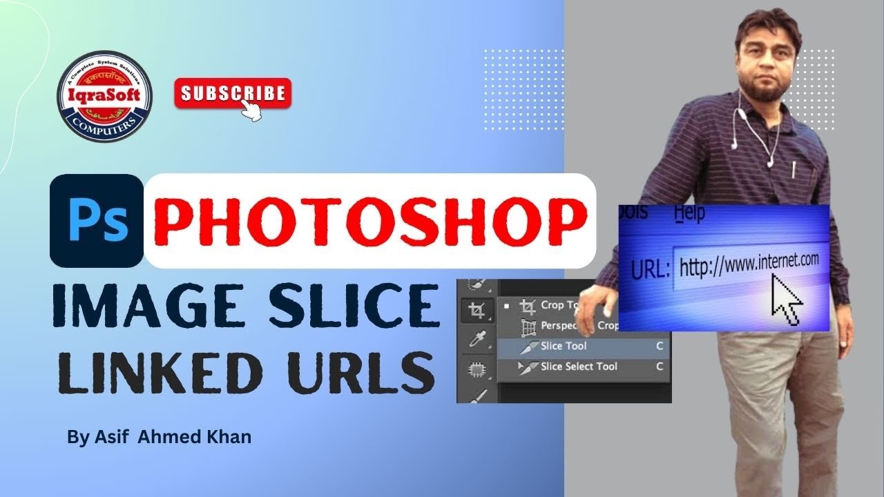 Photoshop Image Slice Linked with Multiple URLs #photoshop - YouTube