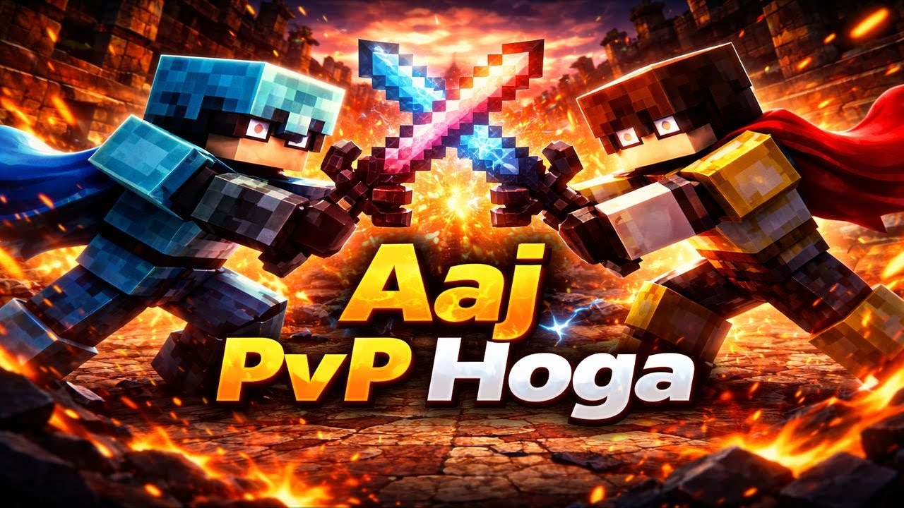 Minecraft PvP LIVE | Aaj PvP Hoga 🔥 - YouTube