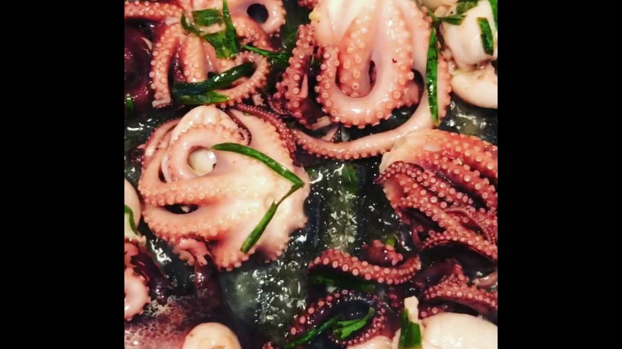 Tender Grilled Baby Octopuses - YouTube
