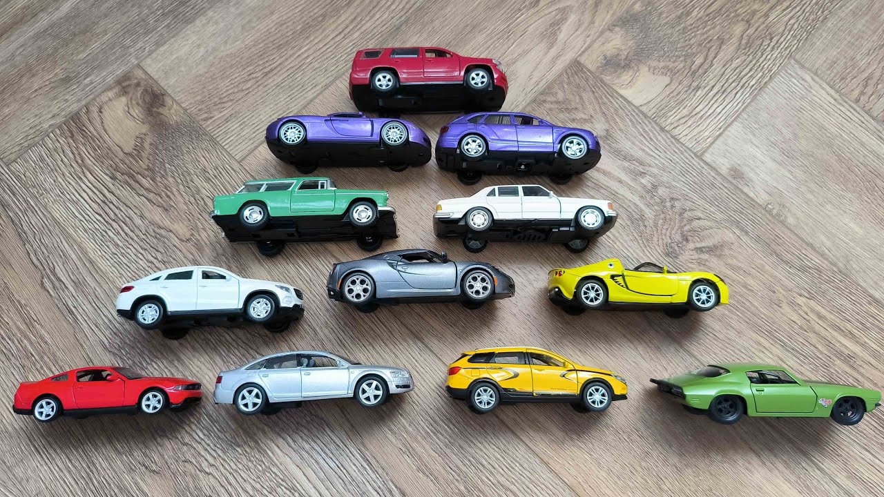 Toy Cars in the Shape of a Triangle - YouTube