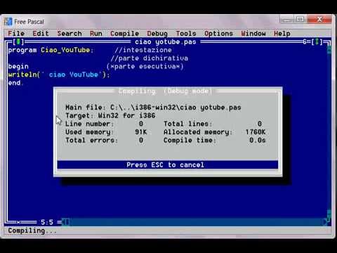 programmare pascal-1 - YouTube