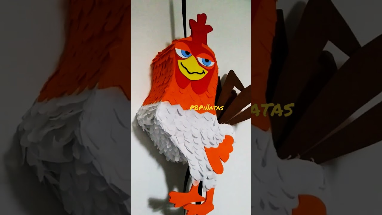 piñata de bartolito el gallo de la granja de zenon - YouTube