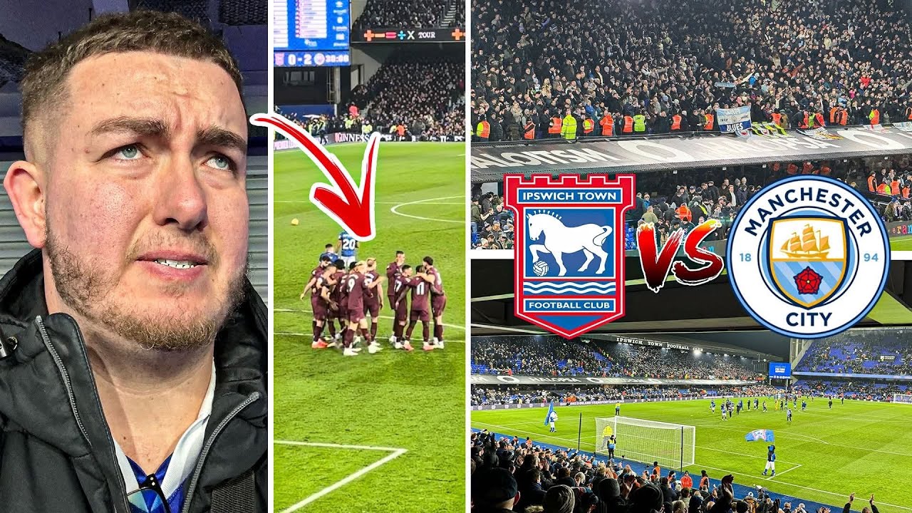 IPSWICH TOWN VS MAN CITY | 0-6 | ABSOLUTELY MENTAL ATMOSPHERE & HAALAND ...