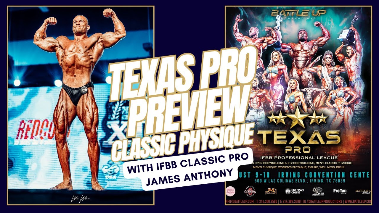 2024 Texas Pro Classic Physique Preview | IFBB Pro James Anthony - YouTube