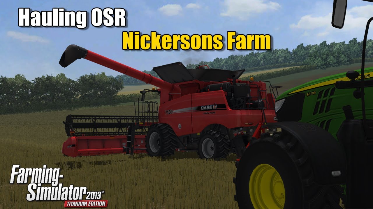 Hauling OSR on Nickersons Farm FS13 - YouTube