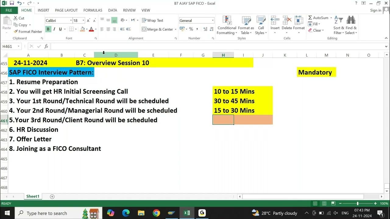BATCH 07: SAP S/4 HANA FICO: Overview Session 10 - YouTube