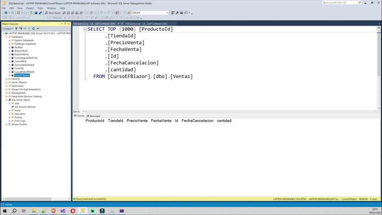 Curso Entity Framework. Restauramos base de datos en SQL Server 2022 - YouTube
