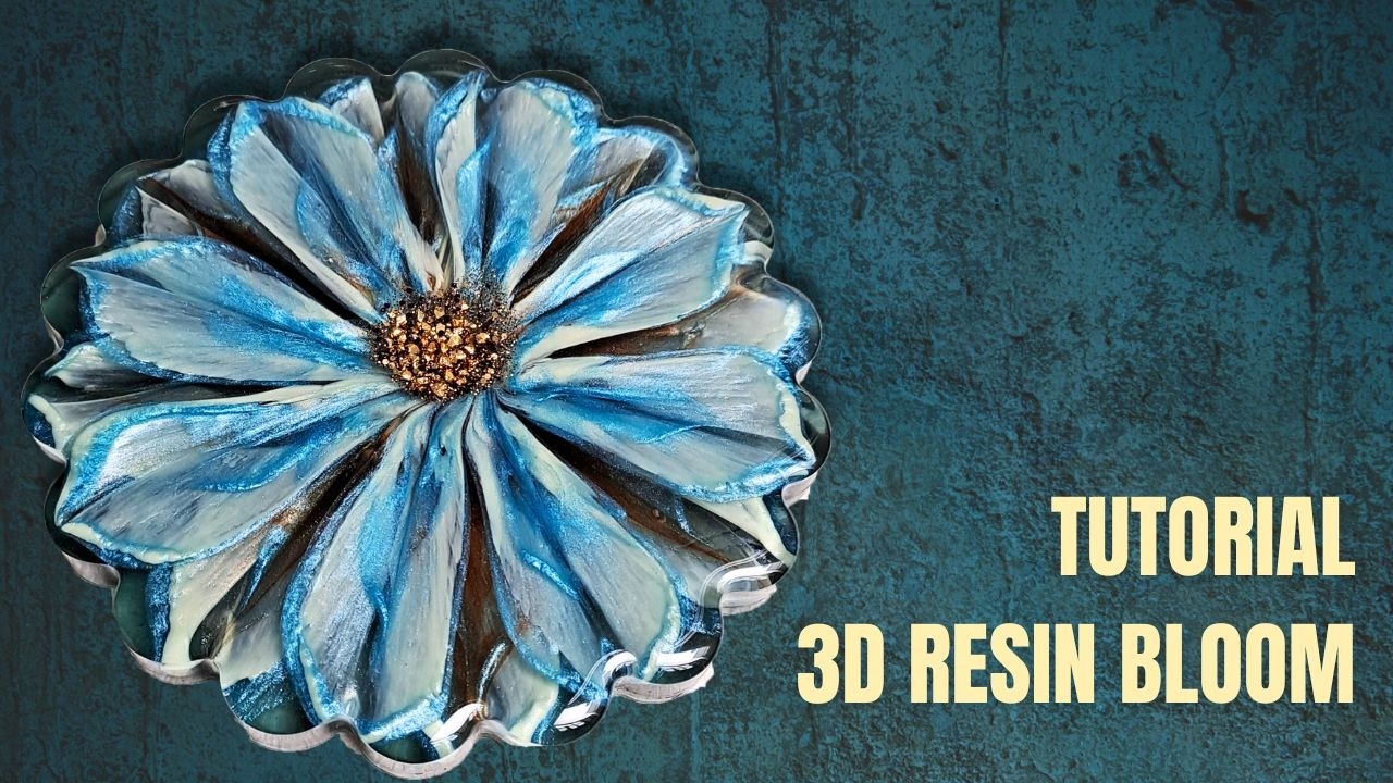 Caribean Blue 3D RESIN BLOOM Tutorial - YouTube