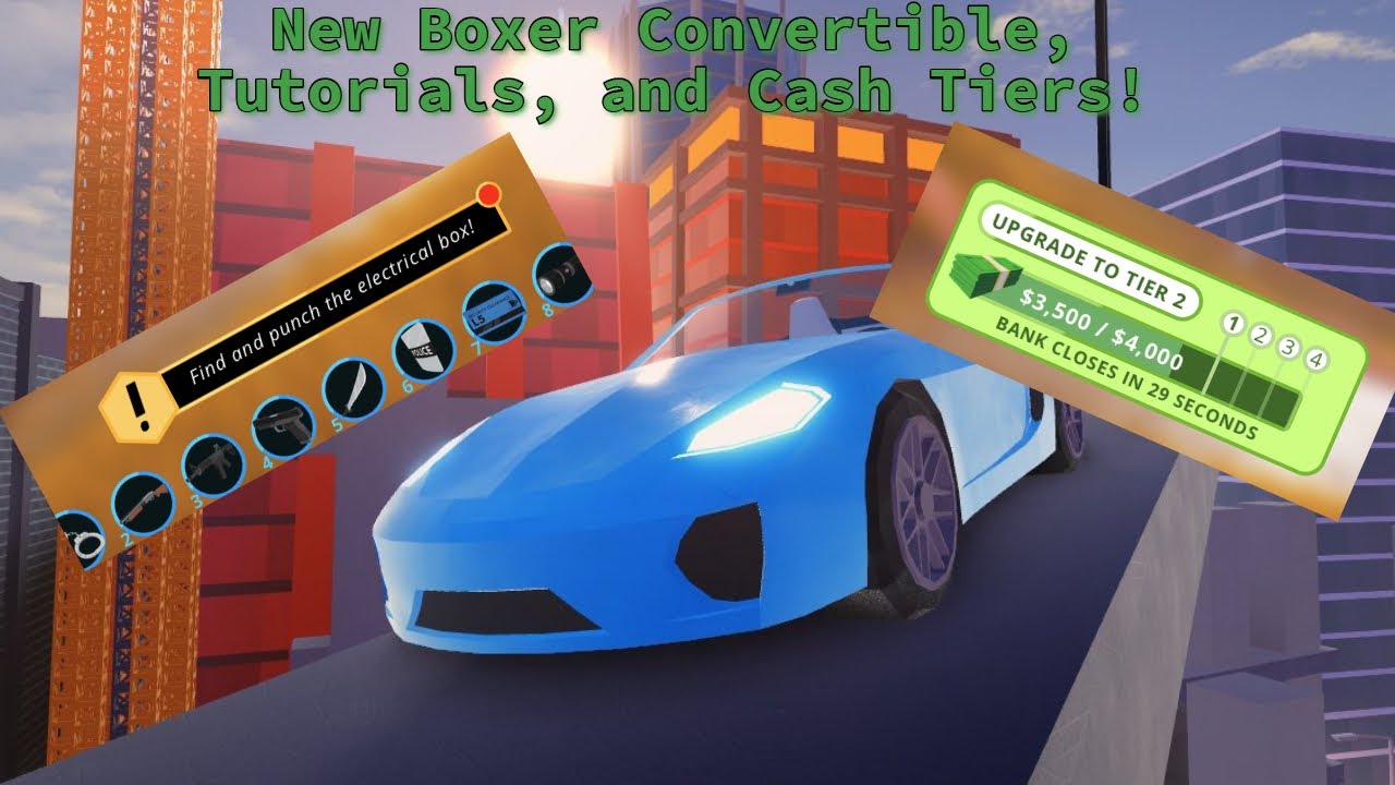 New Boxer Convertible, Tutorials, and Cash Tiers Coming to Jailbreak ...