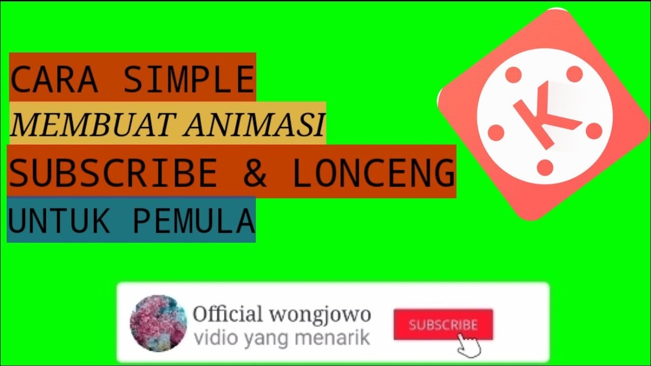 TUTORIAL MEMBUAT TOMBOL SUBSCRIBE | untuk pemula - YouTube