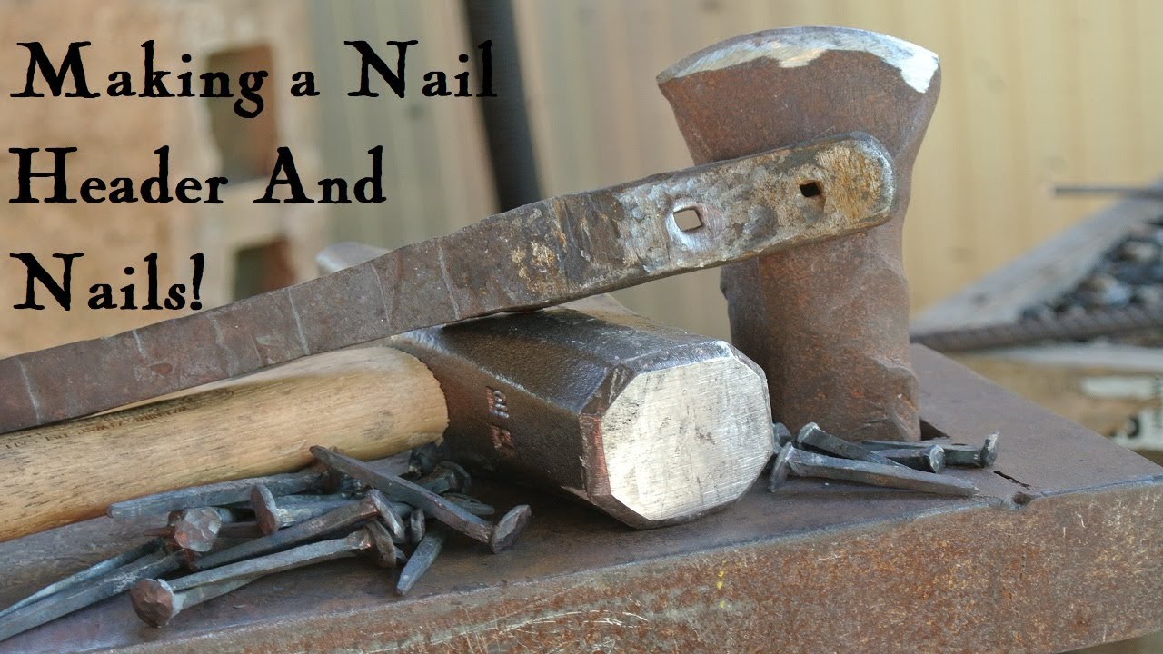 Making a nail header and nails - YouTube