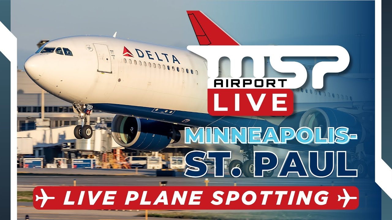 🔴 LIVE ACTION-PACKED PLANE SPOTTING AT MSP AIRPORT! 7/2/25 - YouTube