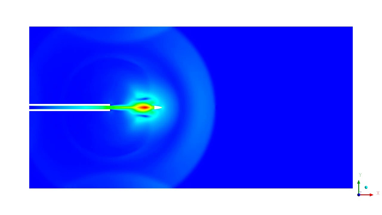Supersonic bullet simulation - YouTube