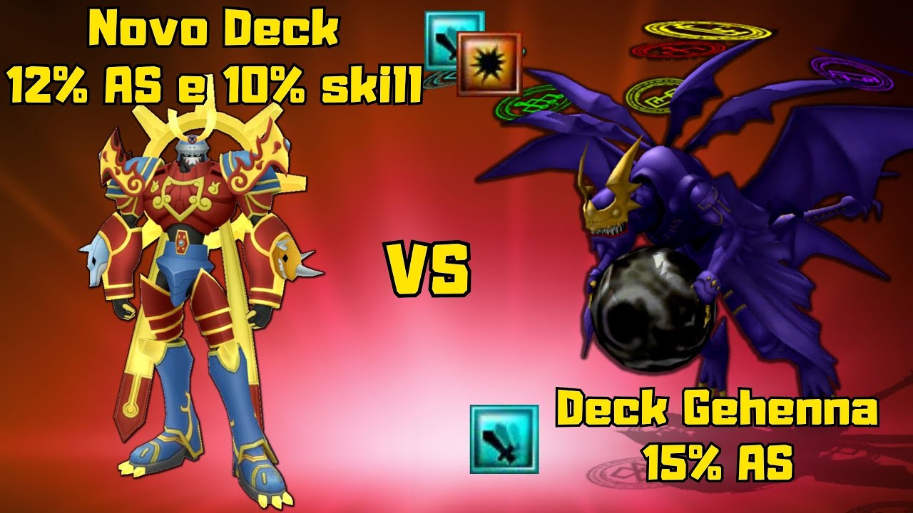Gehenna vs Knights Of Vaccina - Comparação Deck Buff - Digimon Masters ...