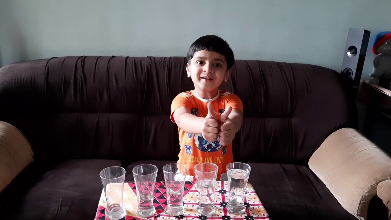 Water glass Musical instrument at home. Home made Xylophone/Glass ...
