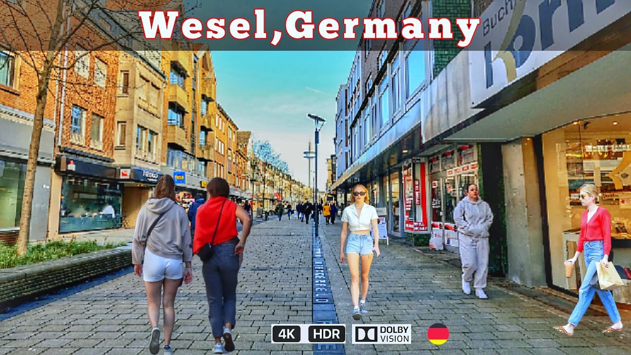 Wesel,Germany /walking tour in Wesel a beautiful elegant city 4k HDR ...