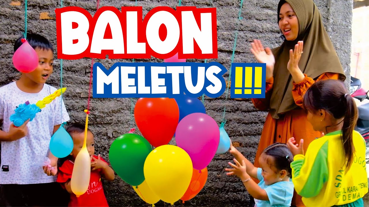 BALON MELETUS | BALONKU ADA LIMA | BALON WARNA WARNI | MENYANYI LAGU ...