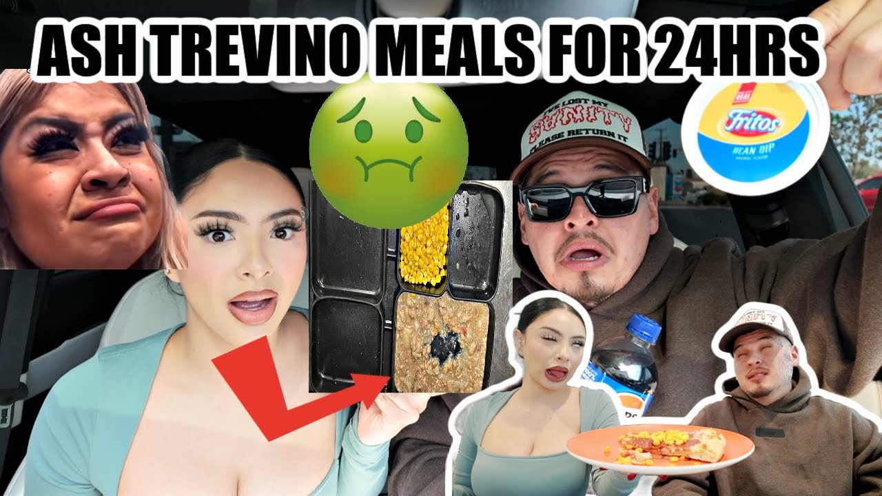 EATING ASH TREVINO MEALS FOR 24HRS!! - YouTube