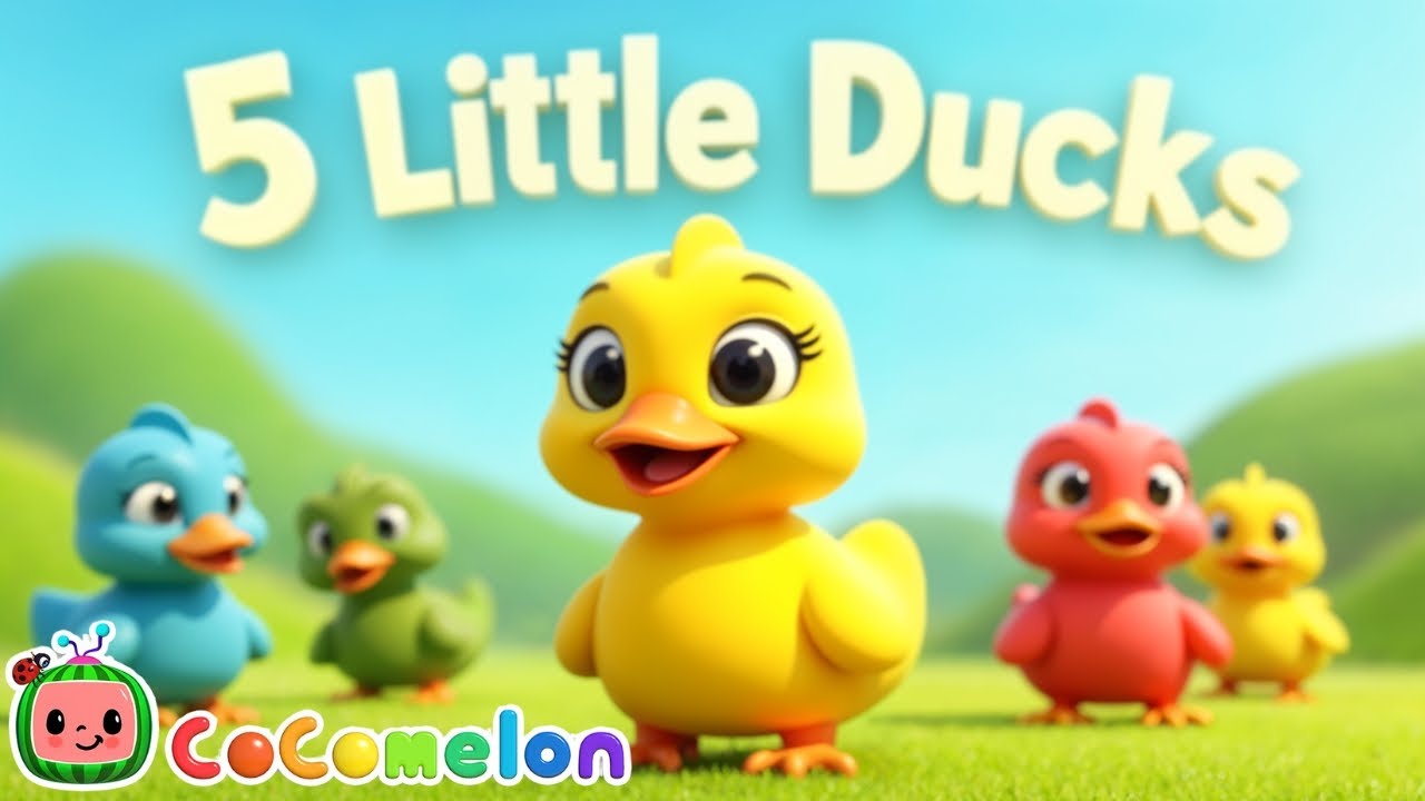 5 Little Duck Nursery Rhymes for Kids | Coco Melon Kidspo - YouTube