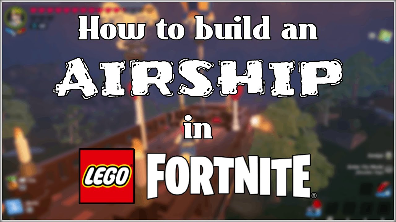 How to build an Airship in Lego Fortnite! (with steering/landing) - YouTube