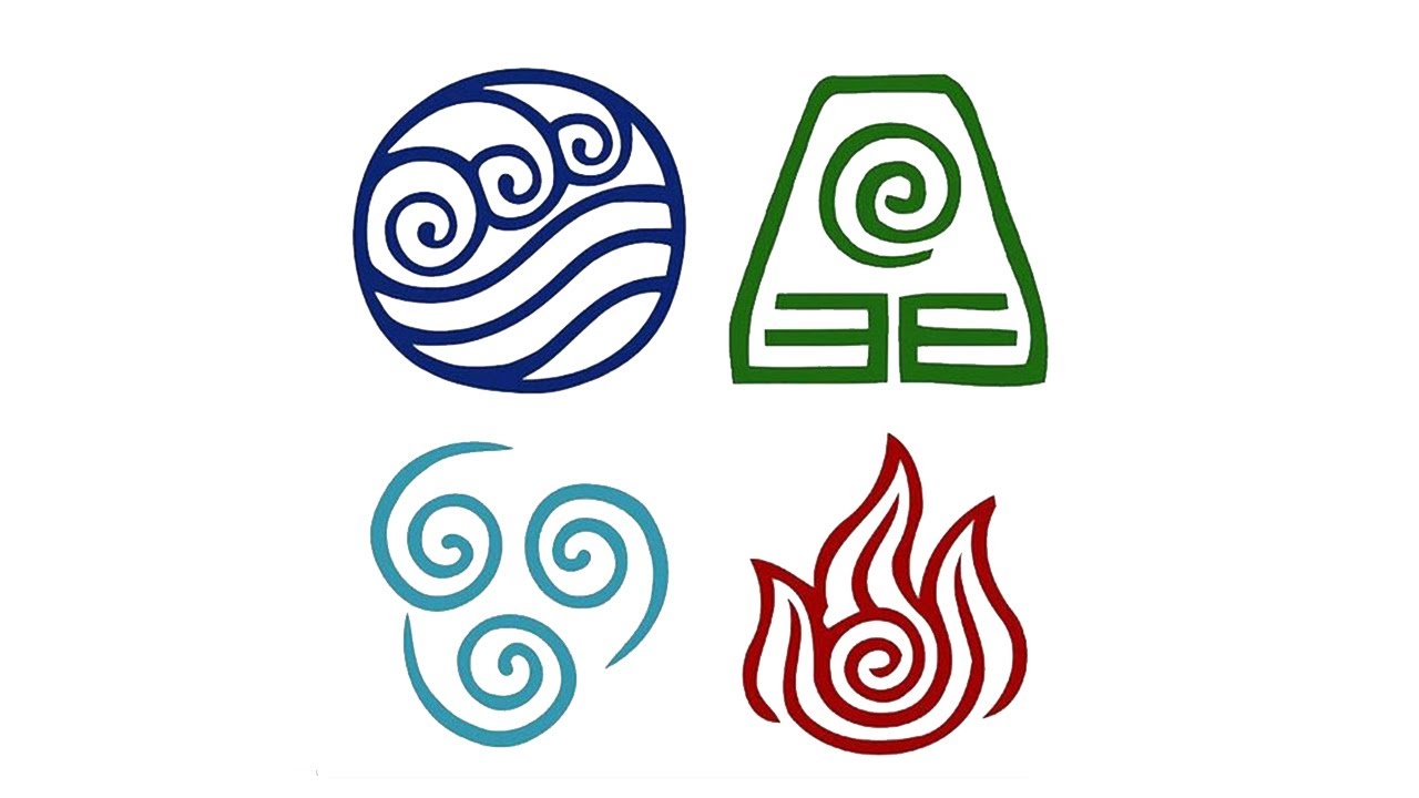 Avatar The Last Airbender Four Elements Temporary Tat