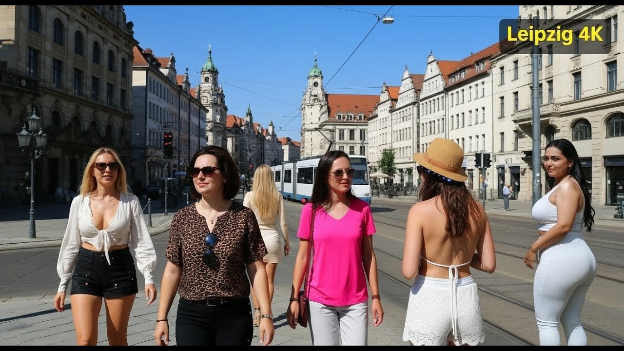 Leipzig, Germany 🇩🇪 Walking Tour 4K HDR | Beautiful City Streets & Old ...