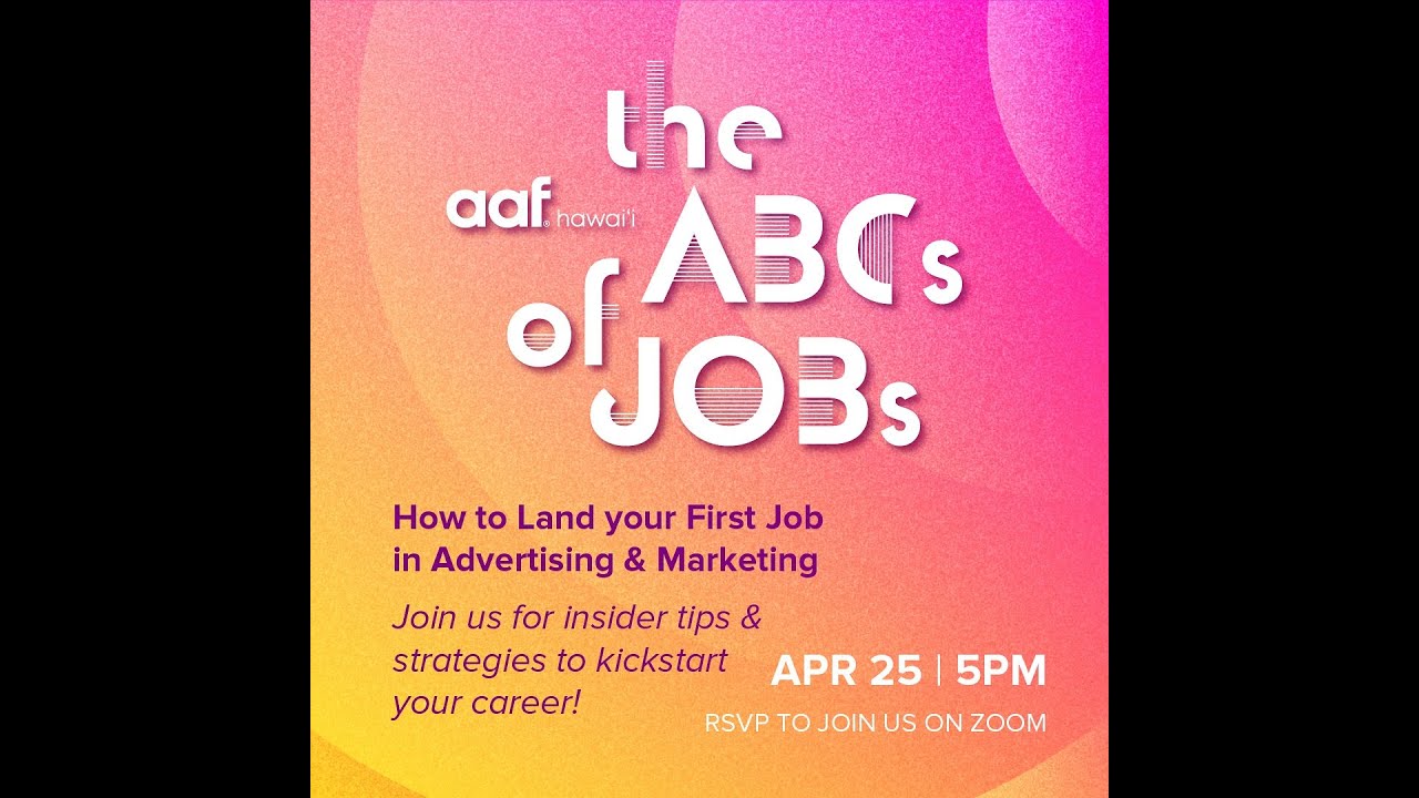 ABCs of JOBs 2024 - How to Get a Job in Advertising - YouTube