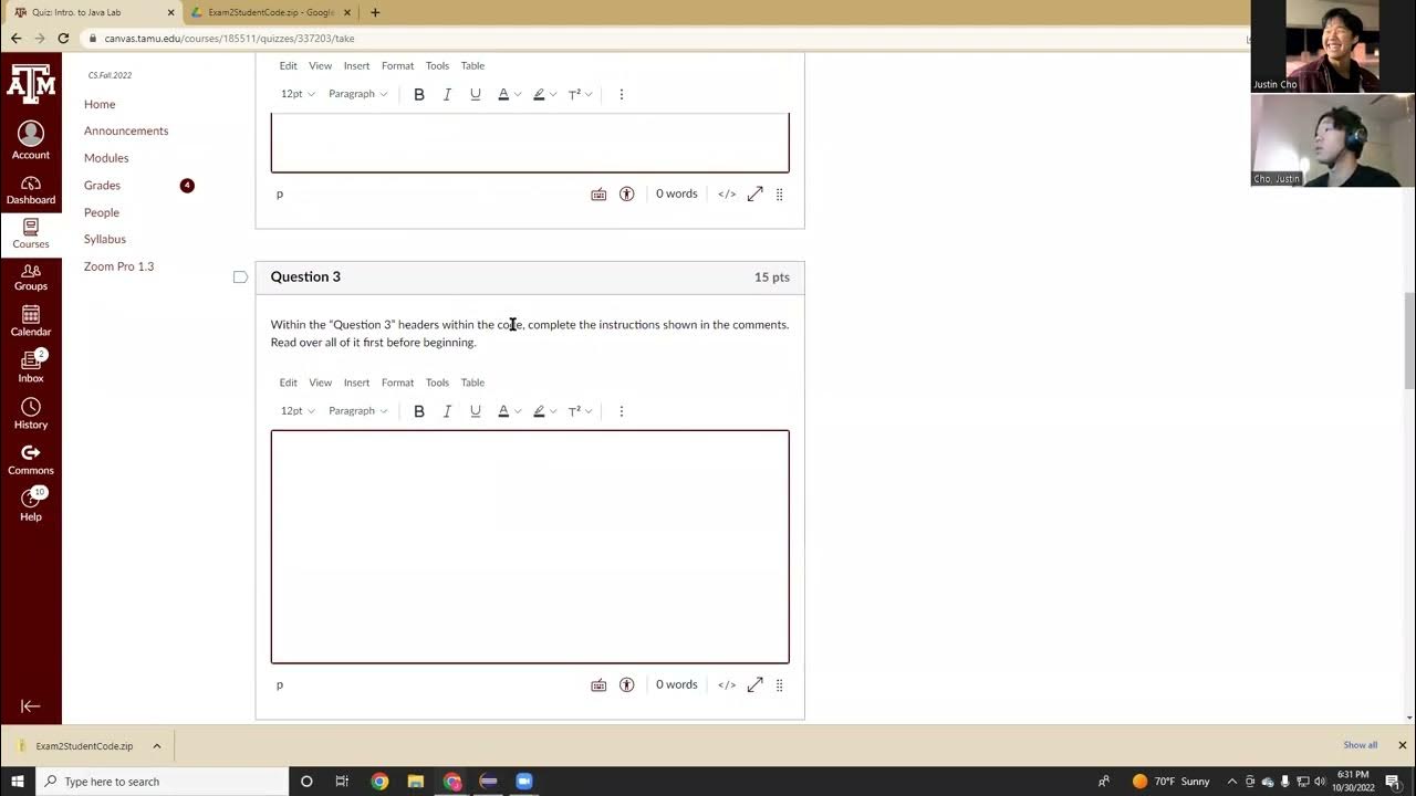 CSCE 314 (Intro. to Java Lab) - YouTube
