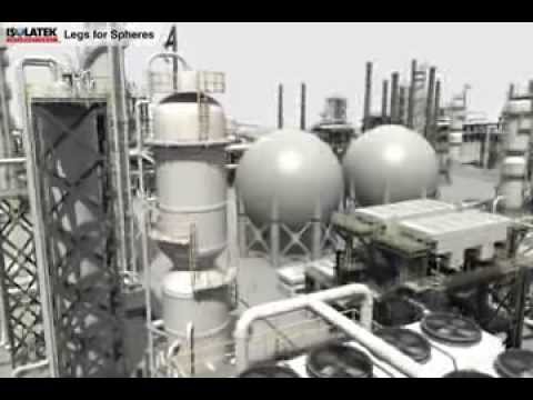 Fireproofing Legs for spheres Petrochemical Facilities ISOLATEK Type ...