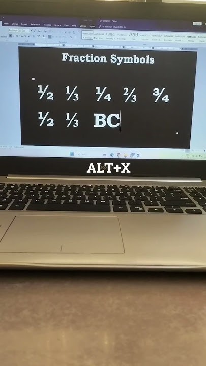 "How to Easily Insert Fraction Symbols in Microsoft Office | Quick ...