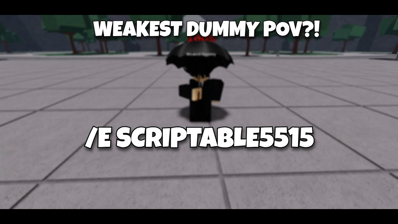 [NEW] WEAKEST DUMMY POV SCRIPT?! [The Strongest Battlegrounds] [ROBLOX ...