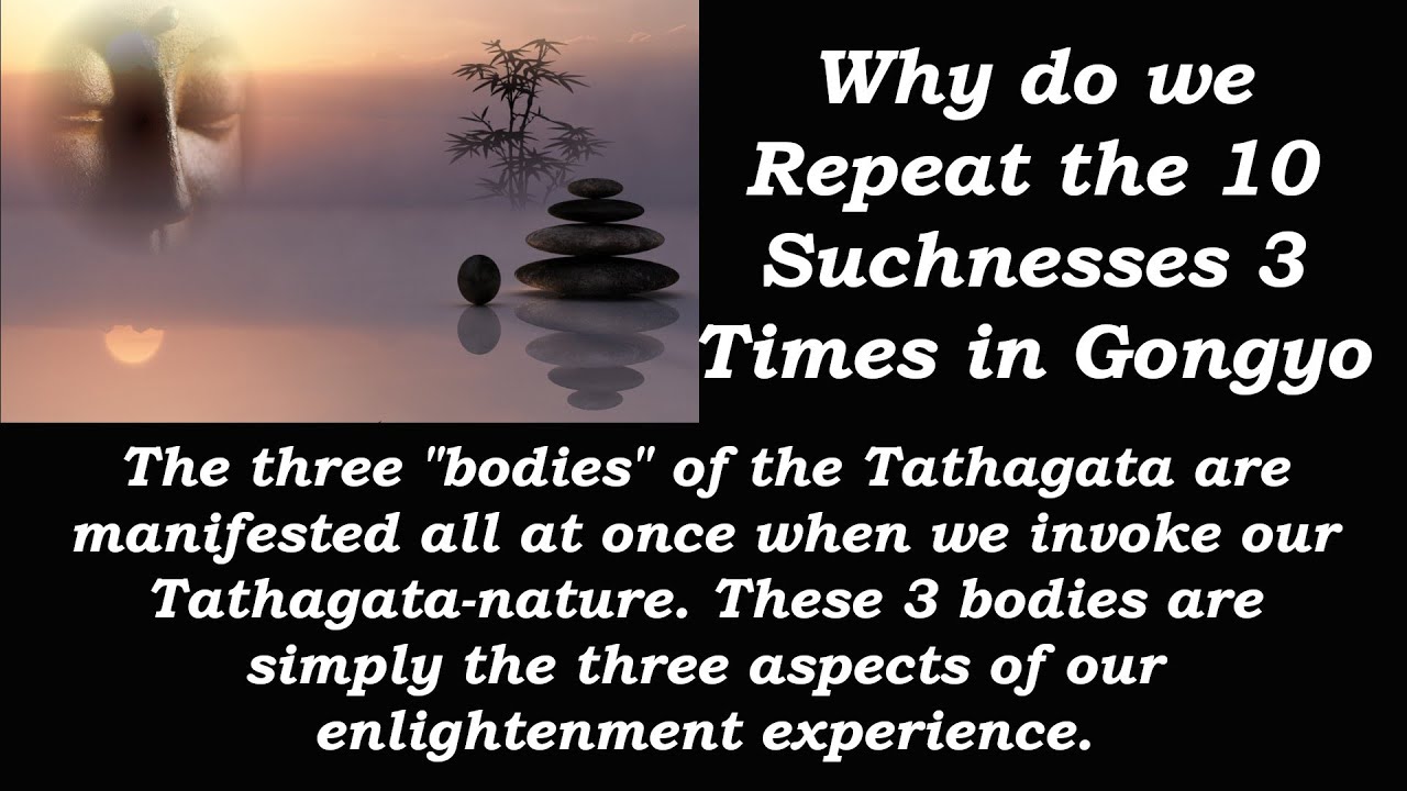 Why do we Repeat the 10 Suchnesses 3 times in Gongyo - YouTube