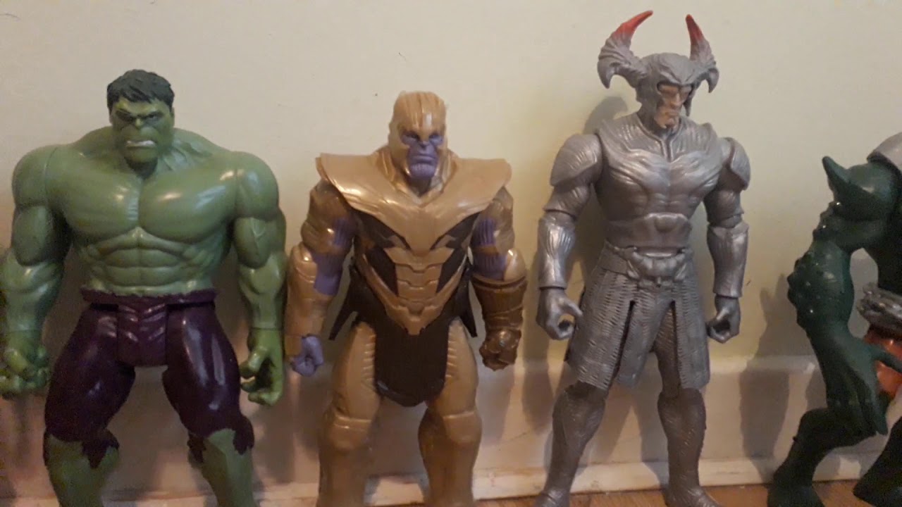 Super hero & Villains line up - YouTube
