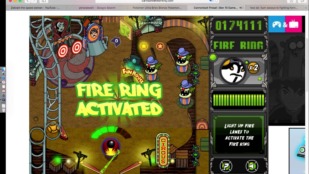 Ben 10 cannonbolt pinball - YouTube