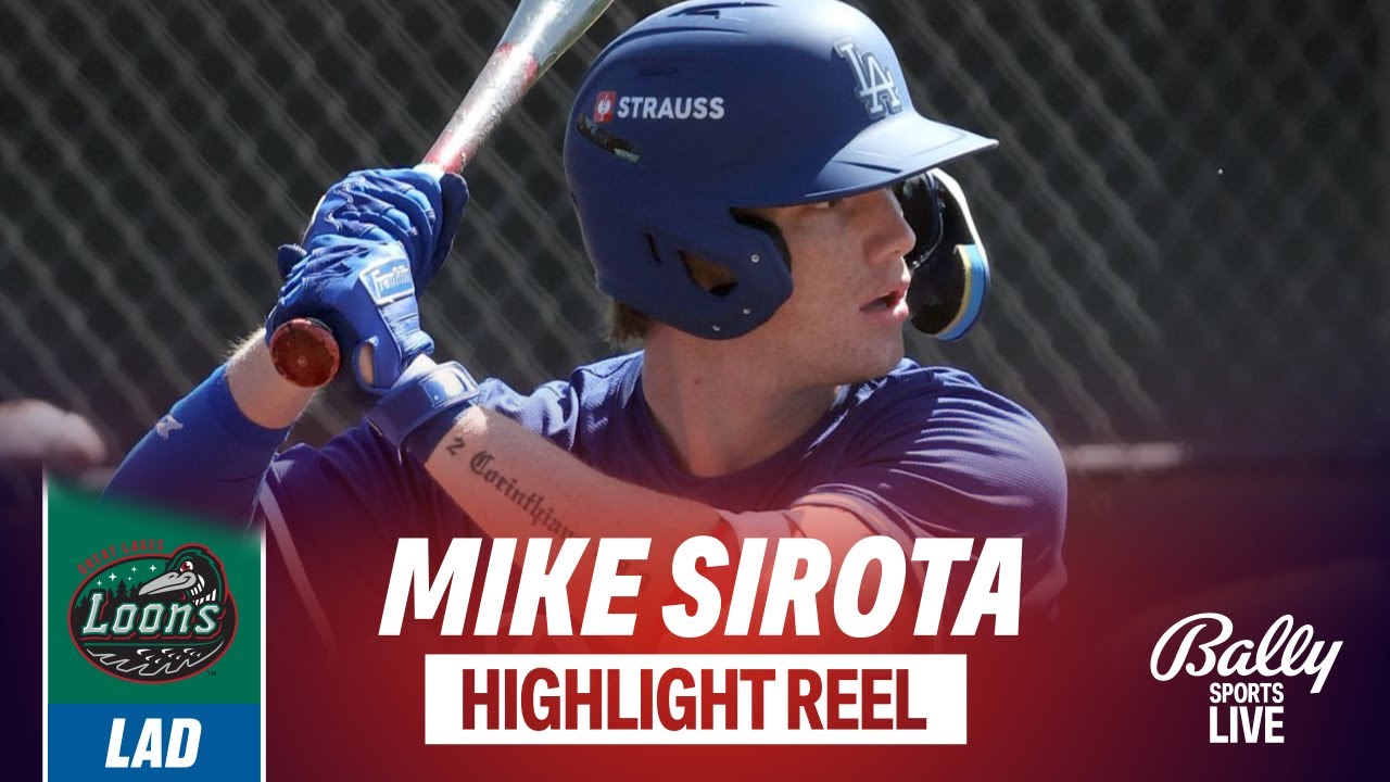 Dodgers CF Mike Sirota 2025 Minor League Baseball Highlights | Bally ...