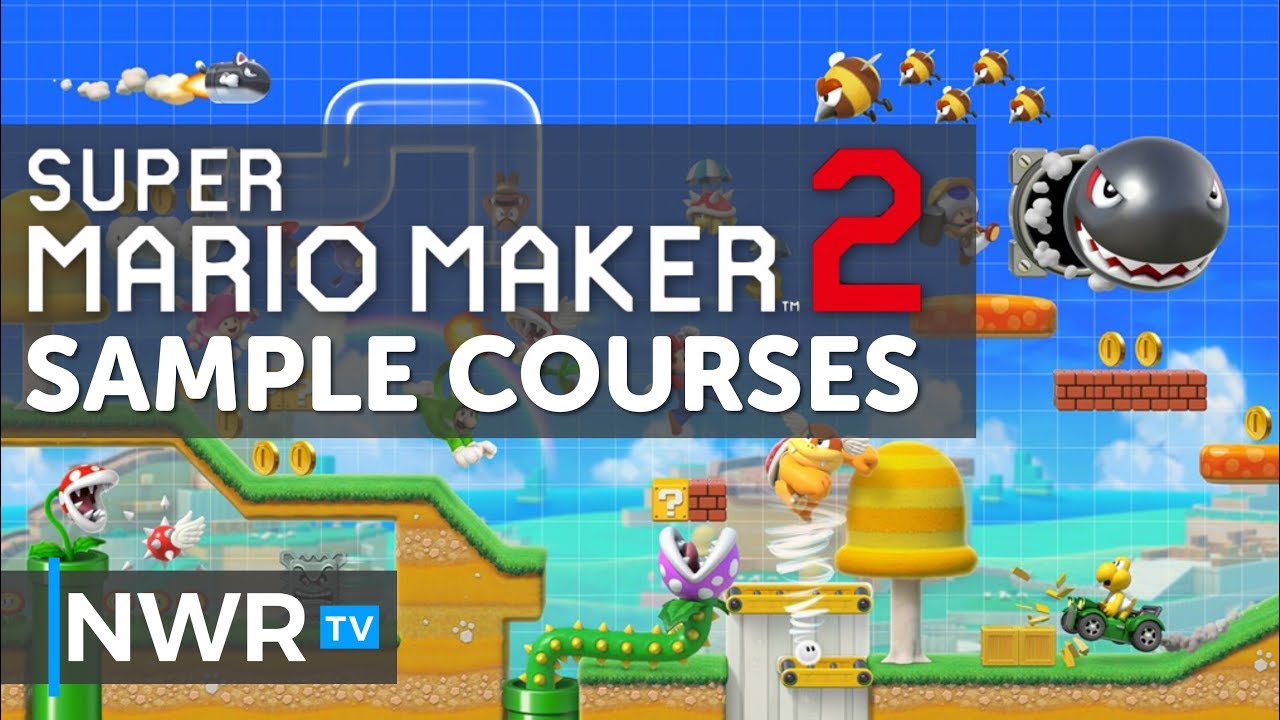 Super Mario Maker 2 - Sample Courses (Direct Feed) - YouTube
