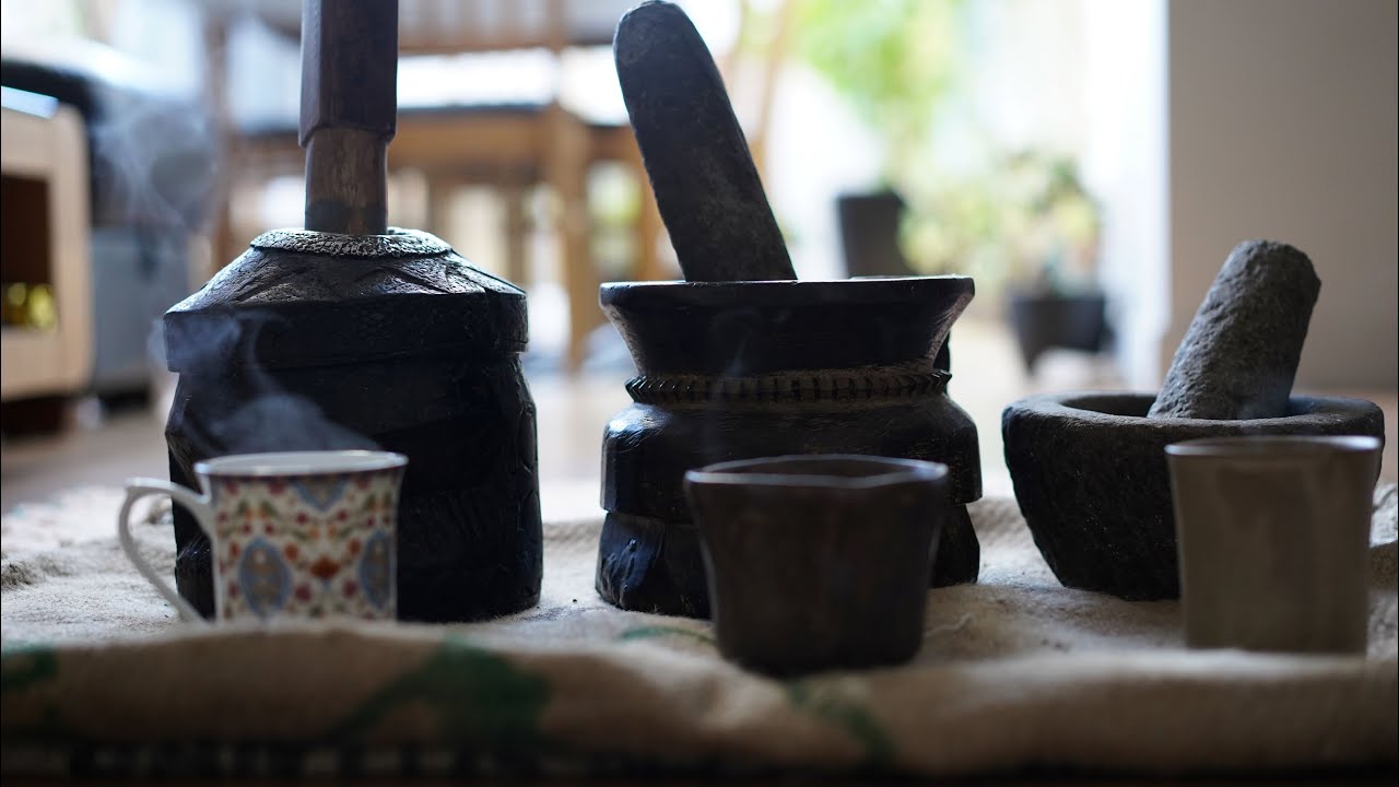 Ancient Coffee Grinders - Stone Mortar, Dibek, Mihbaj - YouTube