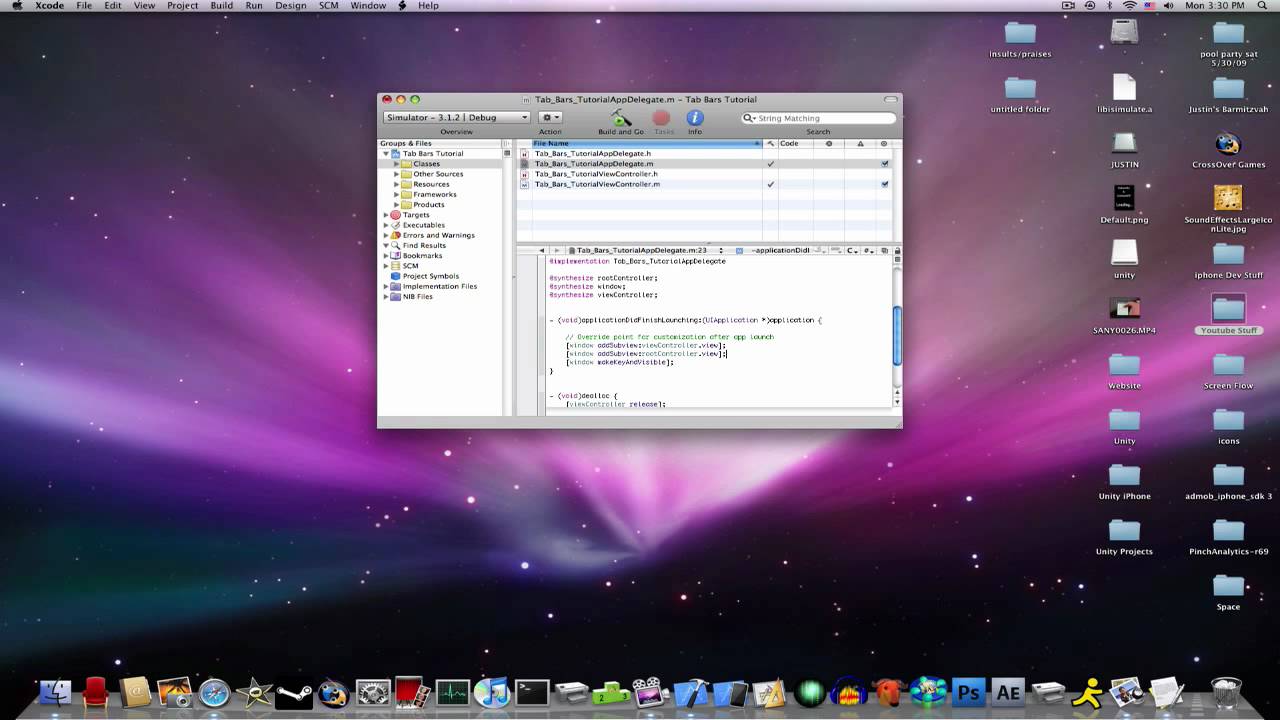 8. Tab Bars - iPhone SDK Tutorials - YouTube