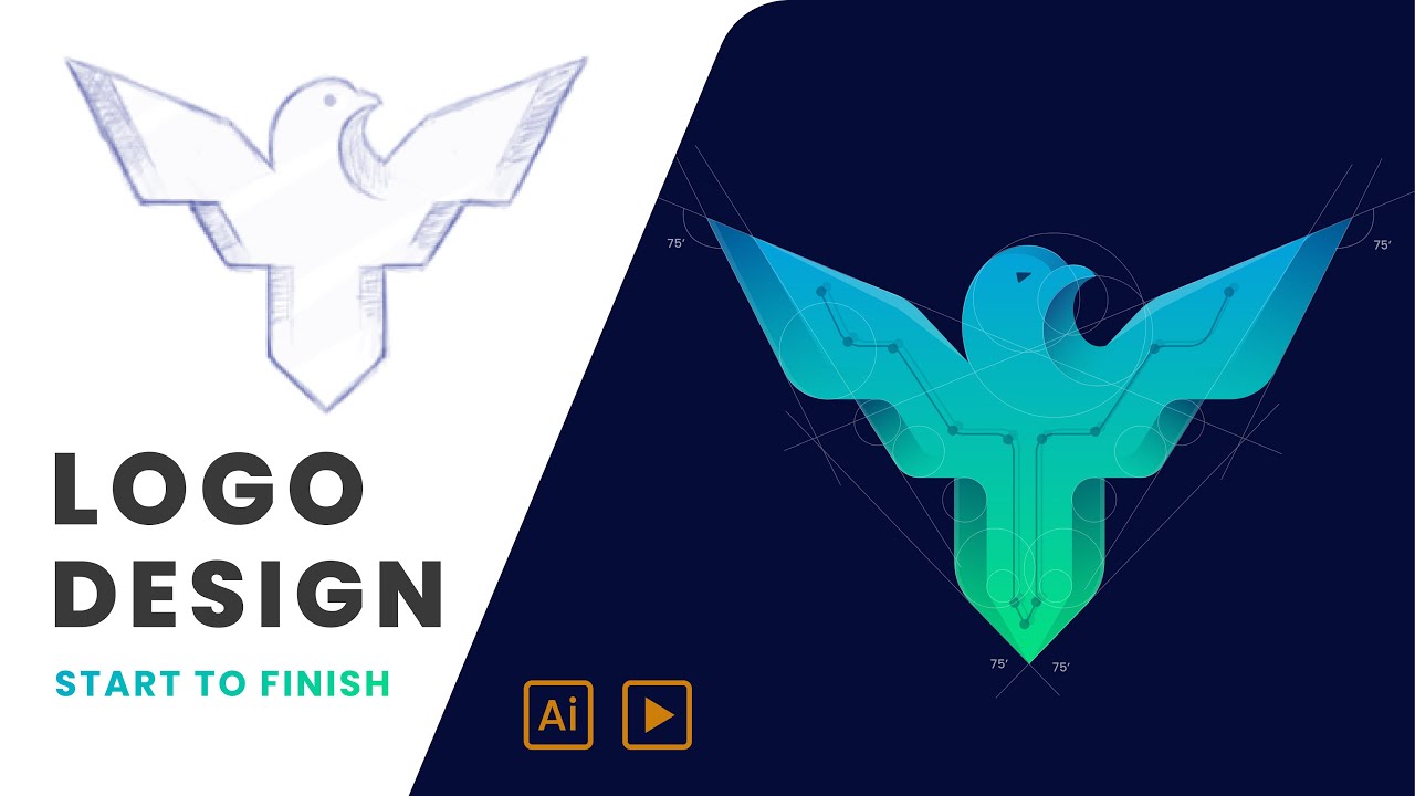 The Logo Design Process From Start To Finish | Logo Design Tutorial ...
