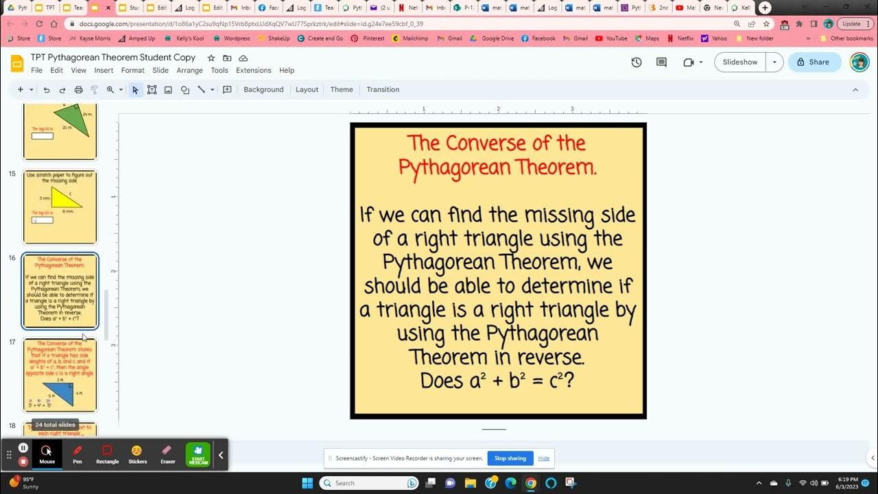 Pythagorean Theorem Digital Lesson - YouTube