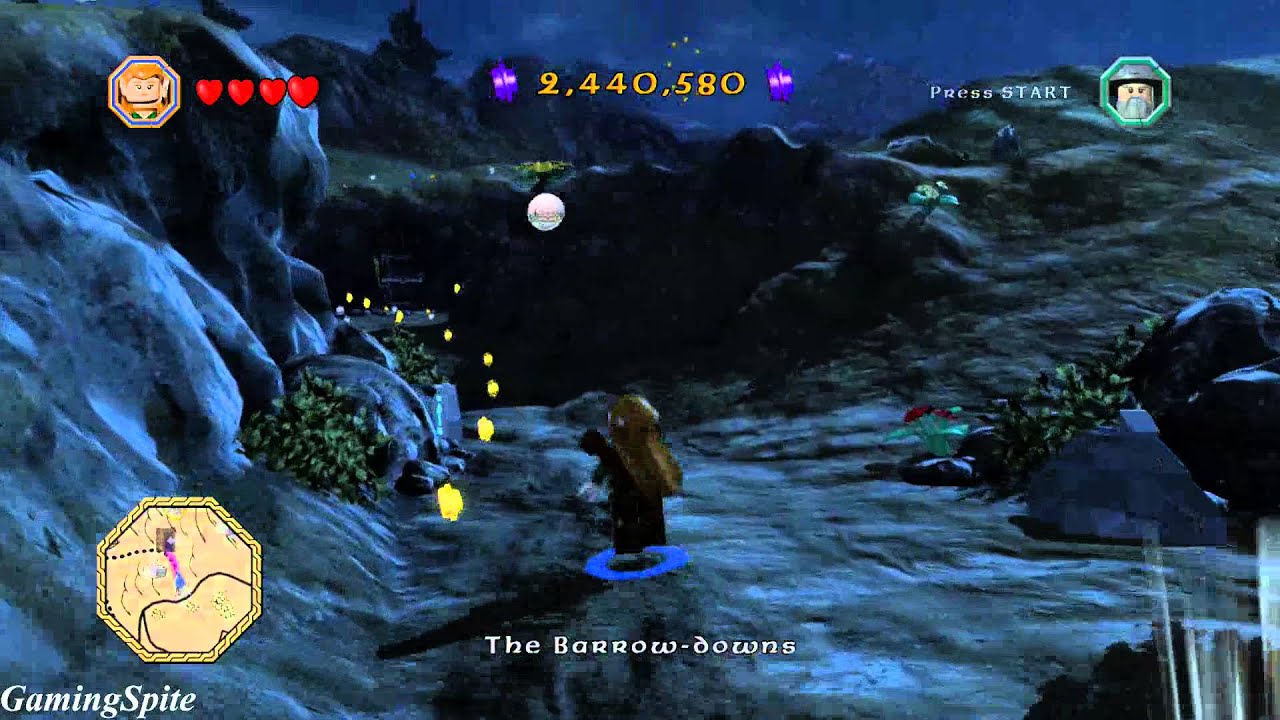 Lego the Hobbit Unlock Barrow Wight Character Location - YouTube
