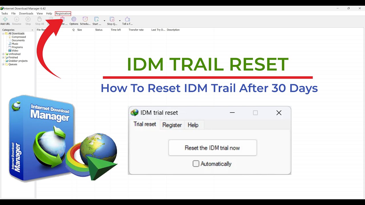 How to Register IDM without Serial Key / IDM Trial Reset - 2024 - YouTube