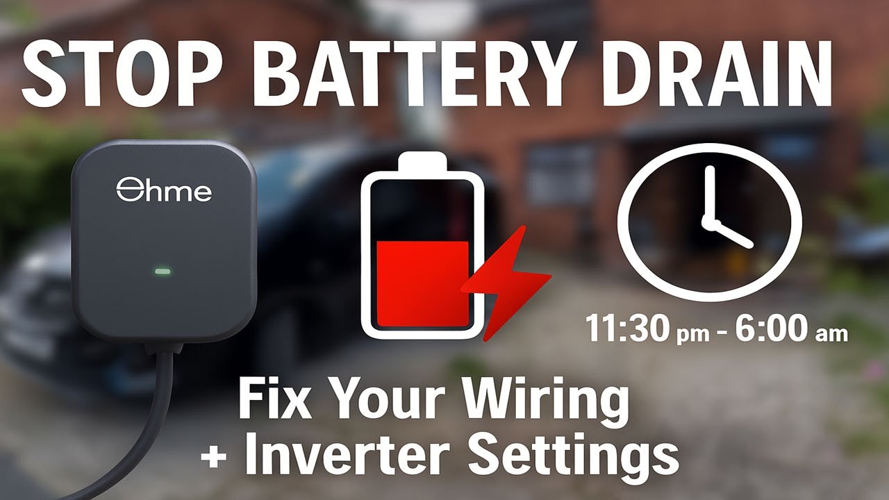 ⚡ How to Stop Your EV Charger from Draining Your Home Battery - YouTube