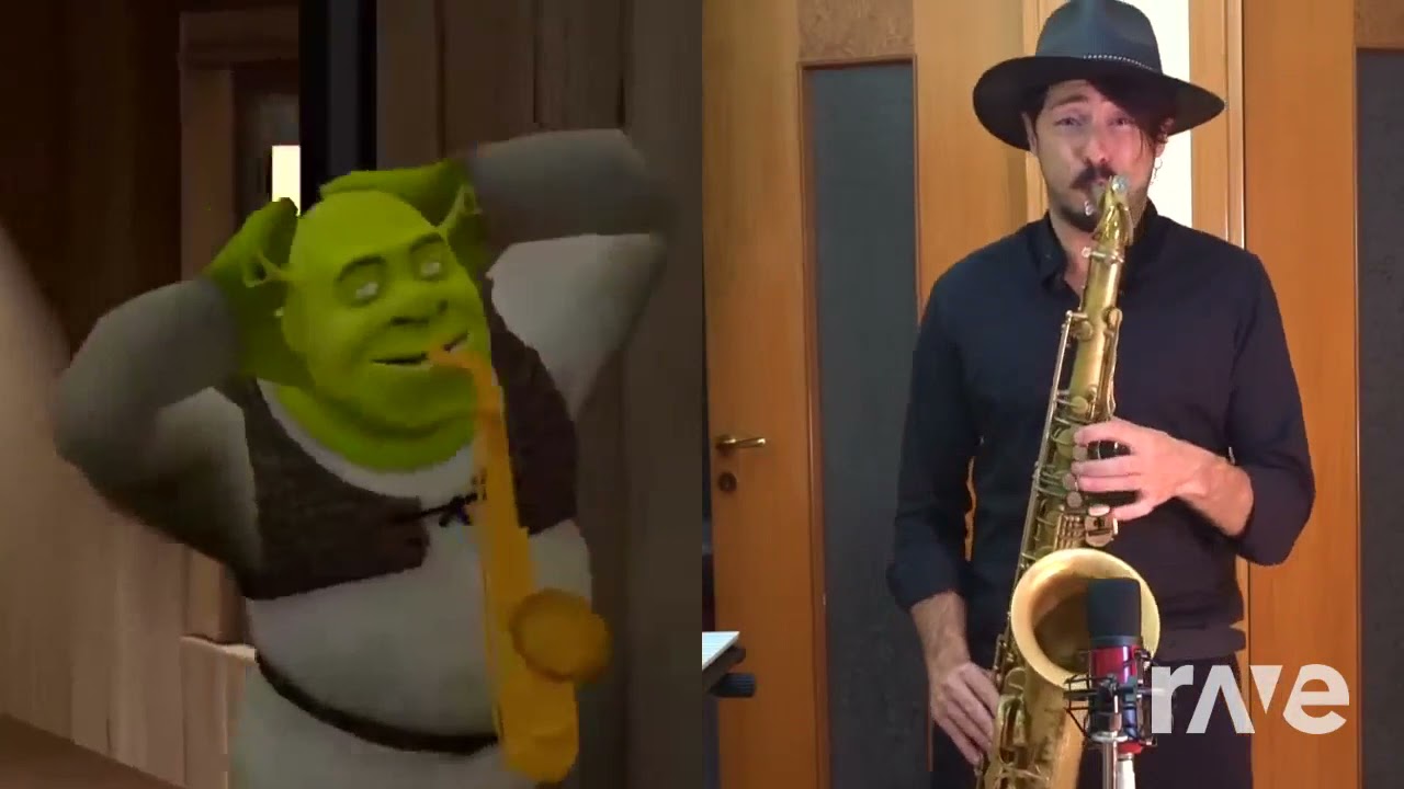 Two Legends Play The Saxophone (shreksophone) - YouTube