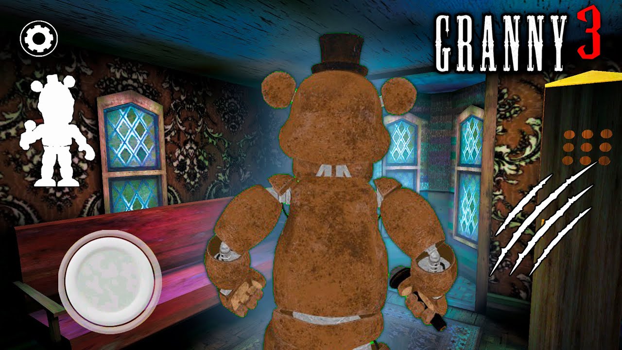 How to play as Freddy! FNAF in Granny 3! Funny moments at granny's ...