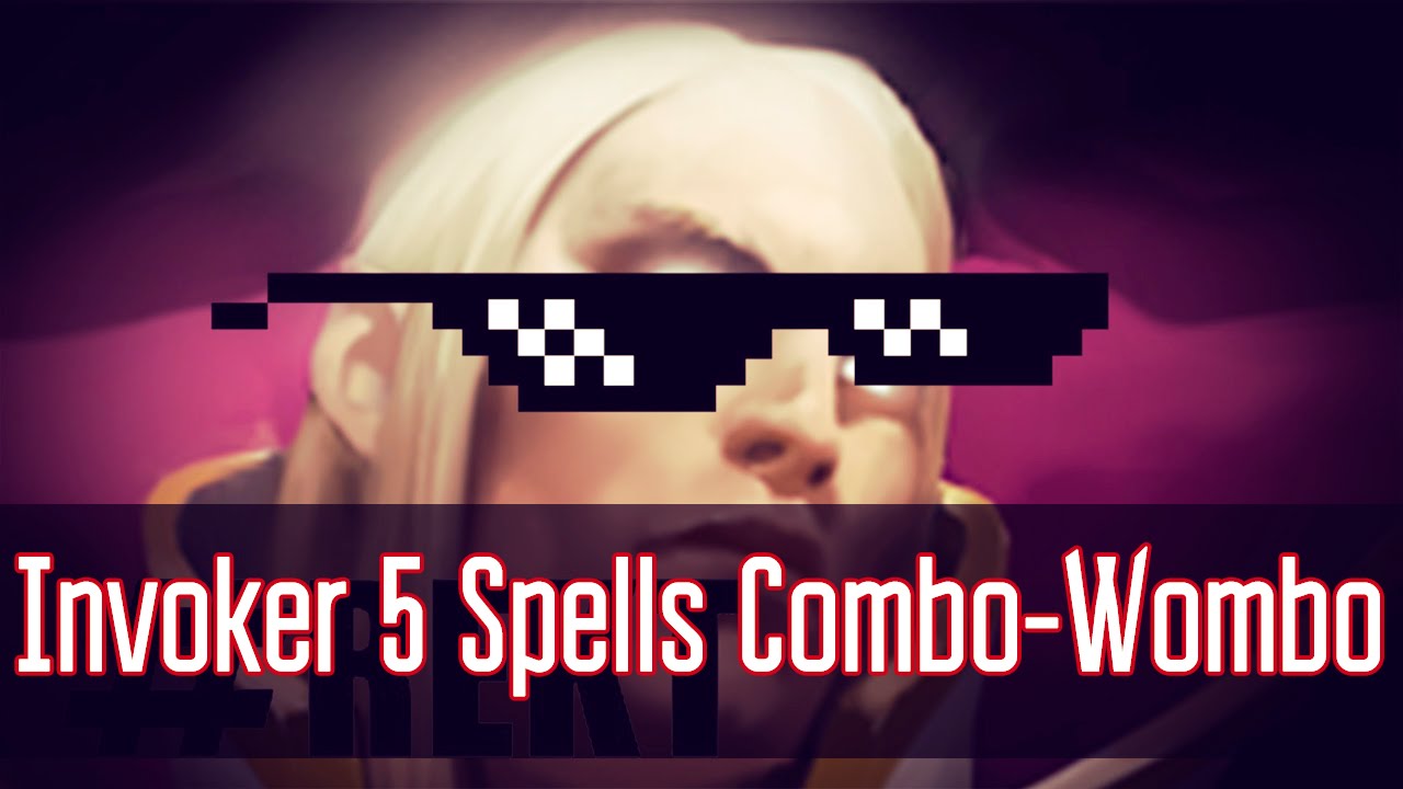 Invoker 5 Spells Combo Wombo - YouTube