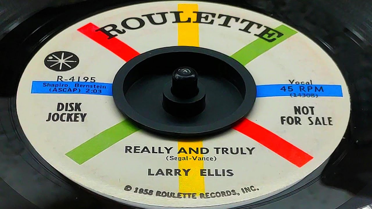 Larry Ellis - Really and Truly (1959) HD - YouTube