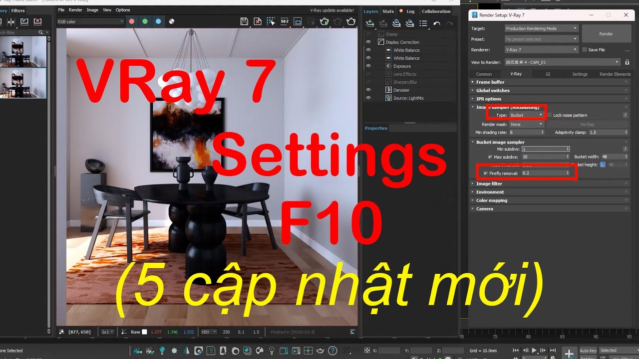 Settings VRay 7 3ds Max - 5 cập nhật mới - YouTube