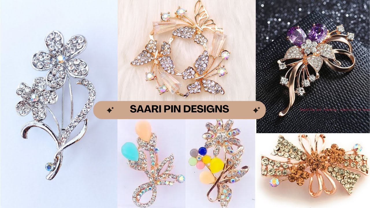 Elegant Saree Pin & Brooch Designs for Every Occasion | sari pin ...